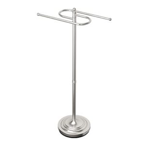 gatco 1506 floor standing s style towel holder, satin nickel