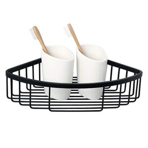 alise gy200-b sus 304 stainless steel shower caddy bathroom corner basket storage wall mount,matte black