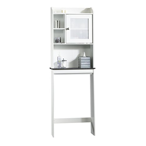 Sauder Caraway Etagere, L: 23.31" x W: 7.44" x H: 68.07", (Soft White finish)