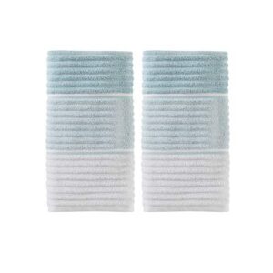 skl home by saturday knight ltd. planet ombre 2 pc hand towel set, aqua