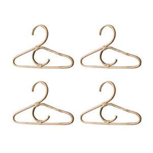 yhjic 4pcs rattan clothes hanger style kids garments organizer rack children hanger kids hangers for clothes