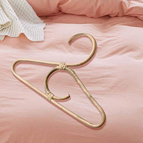 YHJIC 4Pcs Rattan Clothes Hanger Style Kids Garments Organizer Rack Children Hanger Kids Hangers for Clothes