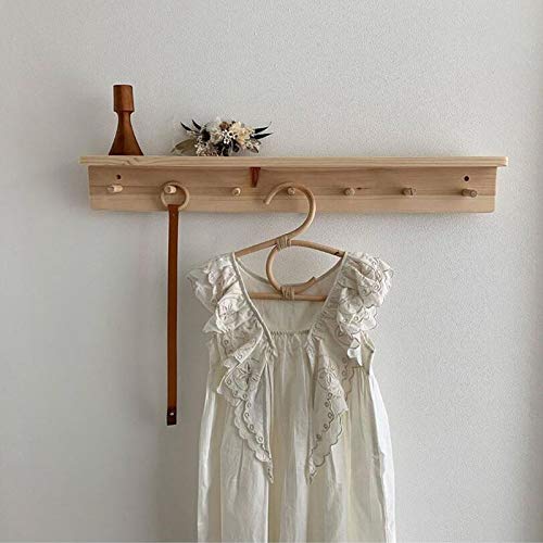 YHJIC 4Pcs Rattan Clothes Hanger Style Kids Garments Organizer Rack Children Hanger Kids Hangers for Clothes