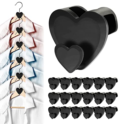 Clothes Hanger, 30Pcs Space Saving Clothes Organizers Hooks Hanger Connector Hooks, Clothes Hanger Hooks, Triple Closet Space Saver Hooks