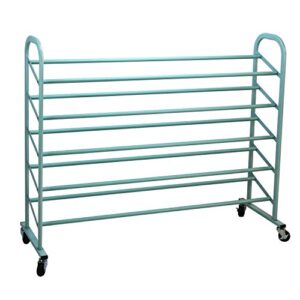 oceanstar 5-tier metal, turquoise shoe rack