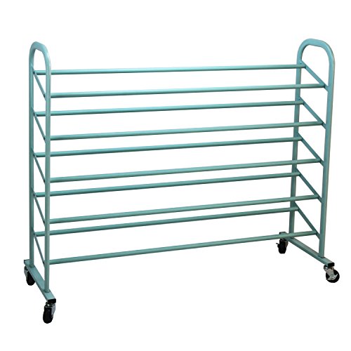 Oceanstar 5-Tier Metal, Turquoise Shoe Rack