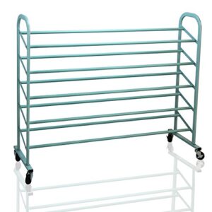 Oceanstar 5-Tier Metal, Turquoise Shoe Rack