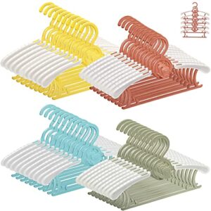 40 pack baby hangers,adjustable plastic children coat hanger,non-slip and extendable laundry infant hangers,baby nursery closet hangers,baby clothes hangers for girl boy toddler children hangers