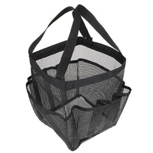 zerodeko mesh shower caddy tote, 8 storage pocket handle bath organizer large shower caddy basket portable quick dry hanging toiletry bag for bathroom travel beach