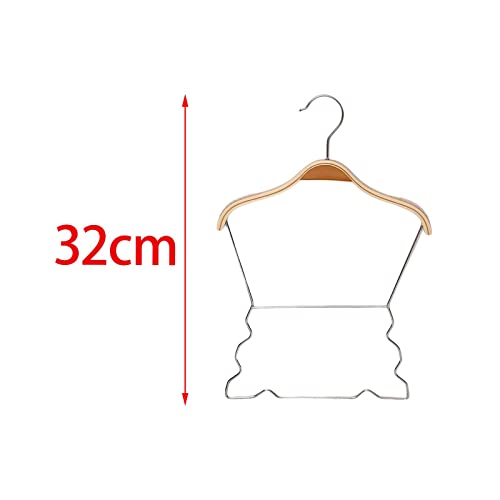 Leefasy Wire Body Shape Lingerie Display Bikini Clothes Hanging Rack Swimsuit Holder Dress Coat Swimwear Hangers for Drying Bedroom Collection Show , Height 32cm