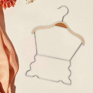 Leefasy Wire Body Shape Lingerie Display Bikini Clothes Hanging Rack Swimsuit Holder Dress Coat Swimwear Hangers for Drying Bedroom Collection Show , Height 32cm