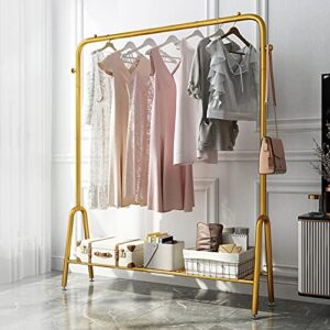 grade one gold garment rack clothes rack metal heavy duty drying clothing rack metal shoes bags clothes organizer storage shelves