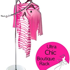 Only Garment Racks 2358 Spiral Boutique Rack Only Garment Racks Semi Spiral Boutique Clothes Rack - Elegantly Displays Over Two Dozen Garments!