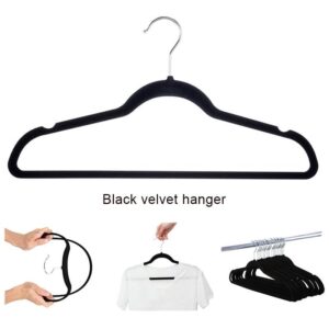 Home Premium Velvet Hangers 30 Pack - Non-Slip & Durable Clothes Hangers -Black, Grey, Beige Colors in one Box, Hangers with 360 Degree Rotatable Hook - Heavy Duty Coat Hangers