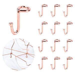 koobay clothes hanger 72pcs connector hooks stable hanger rose gold metal outfit hangers extender clips mini cascading hanger hooks