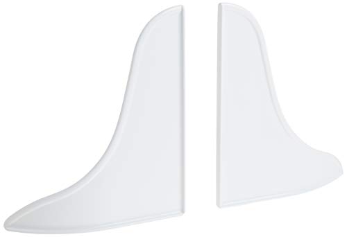 Prime-Line M 6086 Bath Tub Splash Guard, 9 in. x 10-3/4 in., Plastic, White