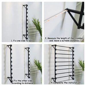 AMSXNOO Wall Mounted Display Rack, Metal Towel Shelving Tie Scarf Belt Wrapping Paper Ribbon Organizer Holder Space Saver for Retail Stores Flower Shops Kitchen Bathroom