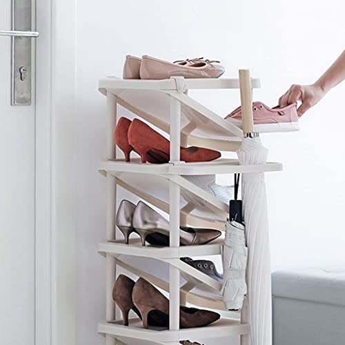 Multi-Layer Rolling Wheel Cart Shoe Rack 9-Layer Two-Way for Kitchen Home Office Craft Garage Salon Shoe Cabinet（ 90x36cm ） Ventilated