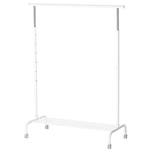 ikea rigga clothes rack, white