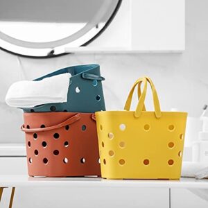 Plastic Shower Caddy Basket Durable And Portable For Cosmetics Books Toys Food