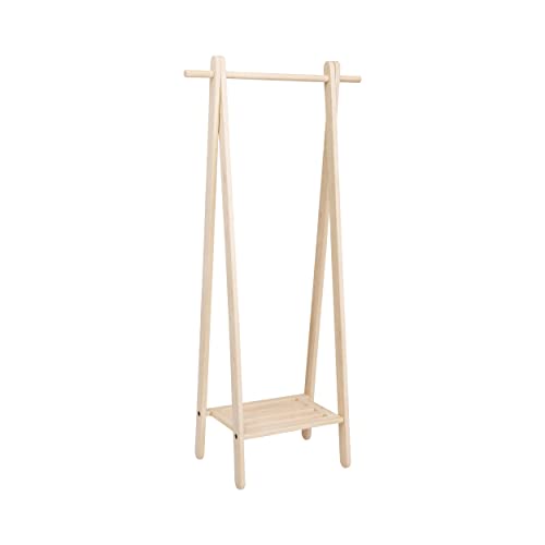 Pennsylvania Woodworks Handcrafted Maple Garment Rack - Sleek & Stylish Clothing Storage, Home Organization, Boutique Display, Coat Rack, Laundry Room Decor - Made in the USA (Medium)