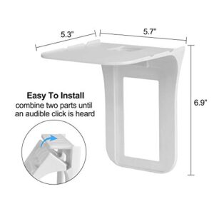 SRXING Outlet Shelf,Wall Outlet Shelf,Shelf Over Outlet,Power Shelf,Shelf Over Outlet,Outlet with Shelf,Outlet Shelves, Easy Install-Holds Up to 10 lbs, White, (1 Pack)