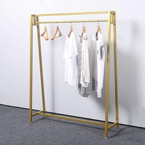 WJJAYY Moden Metal Clothes Rack with Clothing Hanging Rack Organizer for Laundry Drying Rack Display Racks Garment Racks,Gold