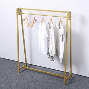 WJJAYY Moden Metal Clothes Rack with Clothing Hanging Rack Organizer for Laundry Drying Rack Display Racks Garment Racks,Gold