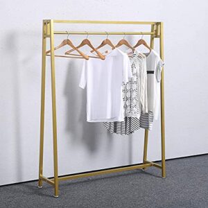 WJJAYY Moden Metal Clothes Rack with Clothing Hanging Rack Organizer for Laundry Drying Rack Display Racks Garment Racks,Gold