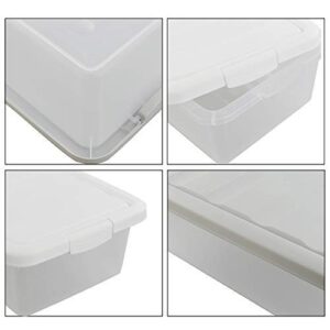 Cand Storage Bin with Lid 14 Quart, 2 Packs, Plastic Box for Organizing