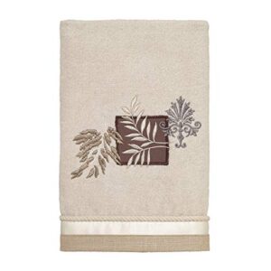 avanti linens - hand towel, soft & absorbent cotton towel (serenity collection, beige)