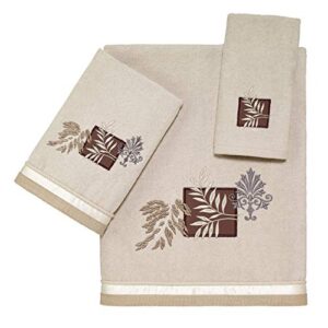 Avanti Linens - Hand Towel, Soft & Absorbent Cotton Towel (Serenity Collection, Beige)