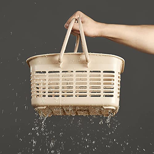 ALINK Flamingo Mesh Shower Caddy Basket + Plastic Shower Caddy Basket