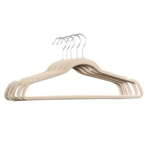 michael graves design ultra-thin non-slip velvet clothing hangers, flocked & durable, closet space saving, for garments, suits, dresses, pants, shirts, coats, 25 pack