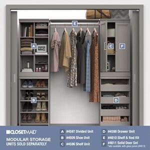 ClosetMaid 4609 Modular Storage Stackable Shoe Shelf Unit, Taupe