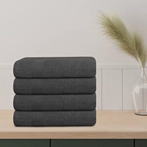 Softolle Premium 600 GSM Hand Towels –100% Combed Ring Spun Cotton Hand Towel - Pack of 6 Luxury Hand Towels - Highly Absorbent and Ultra Soft 16" x 30" inches (Grey)