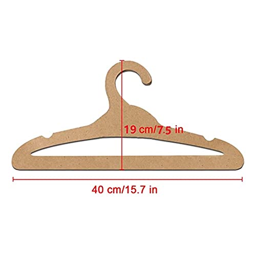 20 PCS Cardboard Hangers, Environmentally Friendly Recycled Paper Clothes Hangers for Adults (15.7x7.5in)