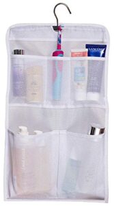 misslo shower caddy organizer 5 pockets roll up hanging bathroom accessories storage for camper, rv, gym, cruise, cabin, college dorm shower, small