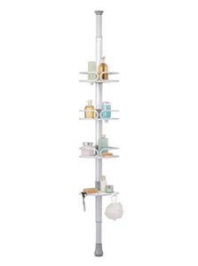 oxo good grips quik-extend aluminum pole shower caddy