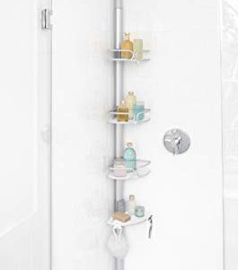 OXO Good Grips Quik-Extend Aluminum Pole Shower Caddy