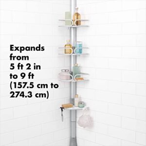 OXO Good Grips Quik-Extend Aluminum Pole Shower Caddy