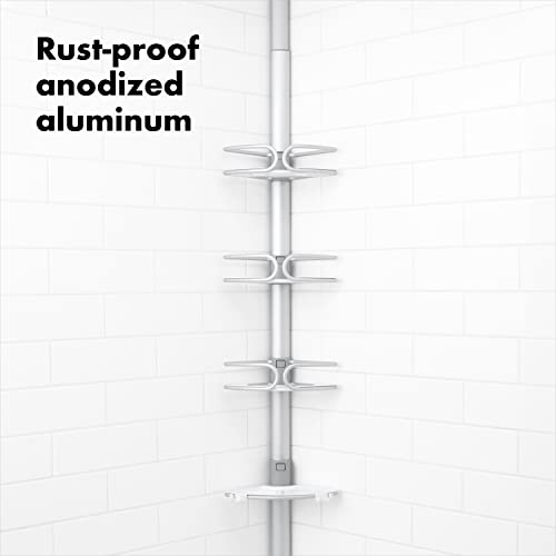 OXO Good Grips Quik-Extend Aluminum Pole Shower Caddy