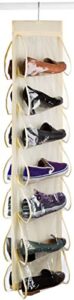 hanging shoe organizer - 14 pockets - the clear pockets will protect your shoes, handbags or purse and enable you to find them easily. hang it in a closet to keep your closets neat and organized.