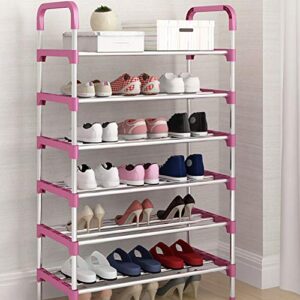 lederleiterusa shoe rack metal shoe tower shoe storage organizer shelf stackable cabinet with durable metal shelves