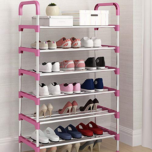 LederleiterUSA Shoe Rack Metal Shoe Tower Shoe Storage Organizer Shelf Stackable Cabinet with Durable Metal Shelves