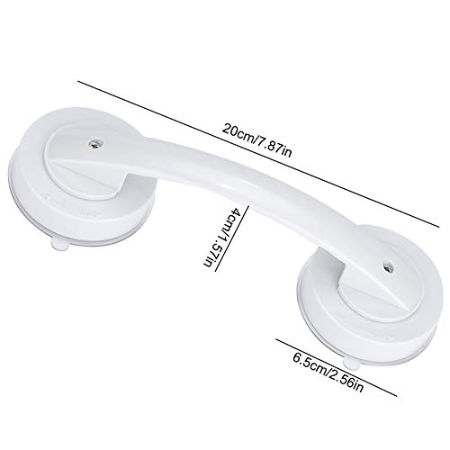 TOPINCN Bathroom Shower Room Anti-Slip Removable Handle with Super Strong Suction Cup for More Safety Hand Rail Support Bathroom Balance Bar