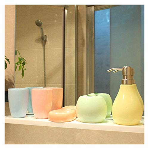 Soap Dispenser Refillable Hand Lotion Dispensers, Bathroom Accessory Set Ceramic Soap Dish Soap Dispenser Toothbrush Holder Glass Tumbler 5pcs Bathroom Accessories Set Home Furniture Set Bathroom Toil