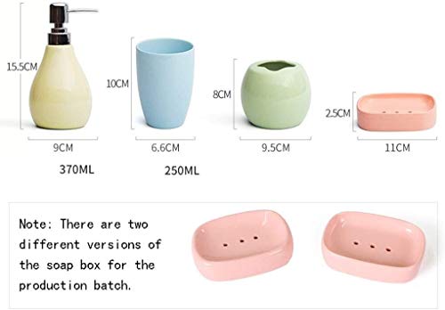 Soap Dispenser Refillable Hand Lotion Dispensers, Bathroom Accessory Set Ceramic Soap Dish Soap Dispenser Toothbrush Holder Glass Tumbler 5pcs Bathroom Accessories Set Home Furniture Set Bathroom Toil