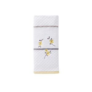 skl home spring garden hand towel, white