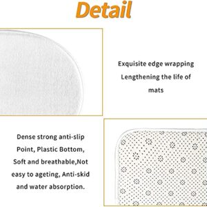 Karlesi 4Pcs Shower Curtain Set with Non-Slip Rug, Toilet Lid Cover and Bath Mat, Funny Get Naked Shower Curtain with 12 Hooks for Bathroom Decoration